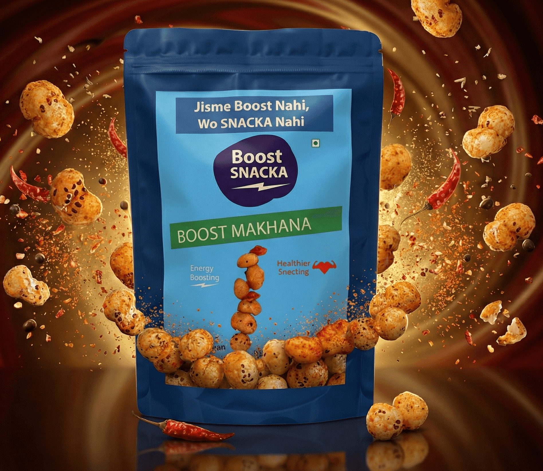 BOOST MAKHANA | Roasted Fox Nuts (Makhana) Snack – Light & Healthy ...
